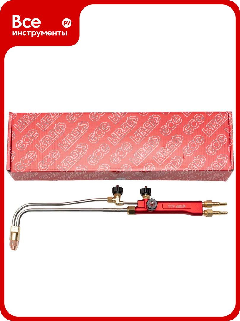 Ацетиленовый резак KRASS Р2А-300 2117526, 2 А – вентильный резак с инжекторным смешением газа для тяжелой резки