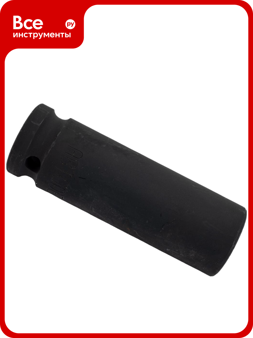 Головка торцевая ударная 17 мм, DR1/2, L-78 мм АвтоDело 40017 11217, CrMo сплав, крепление, для ударных инструментов