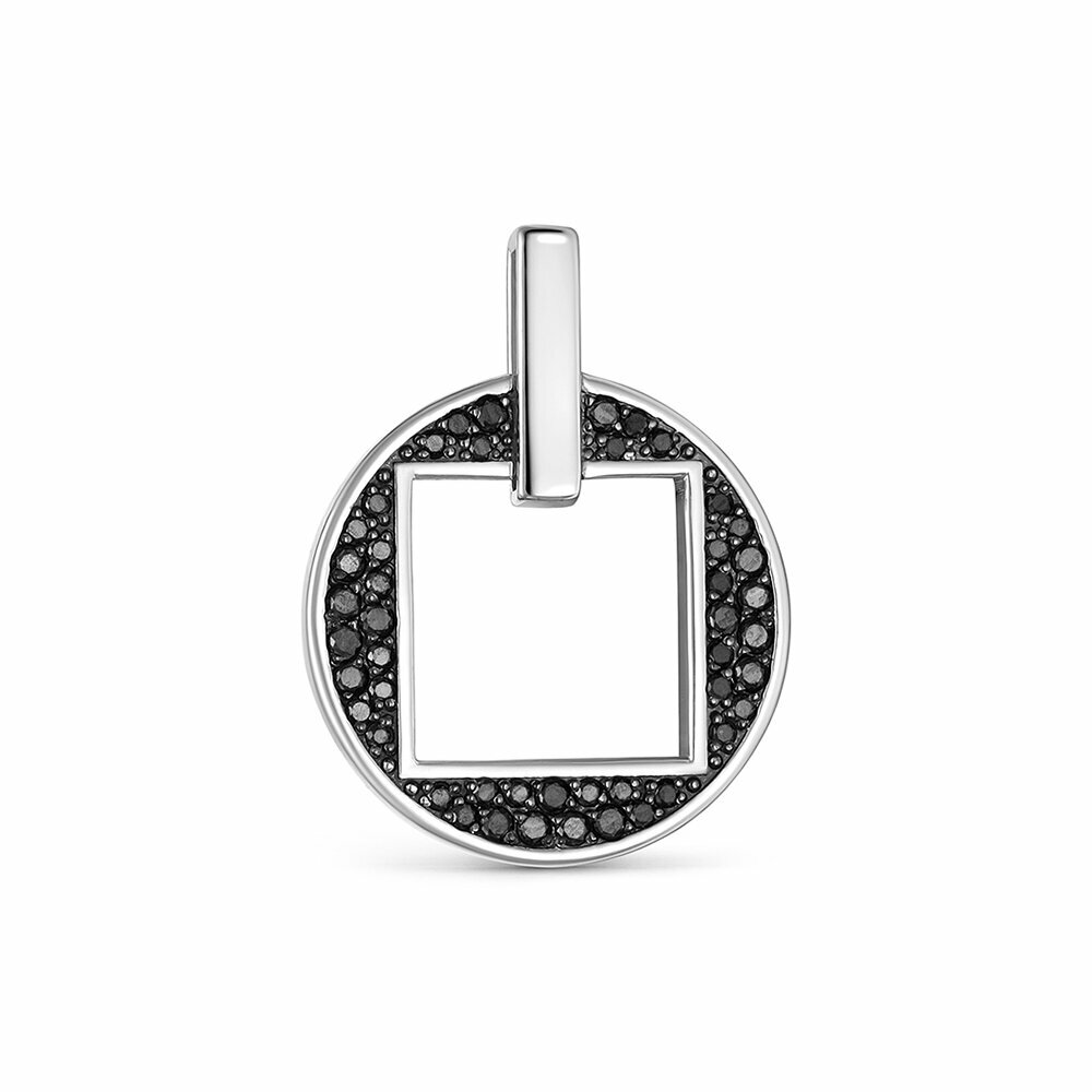 Подвеска, белое золото, 585 проба, бриллиант