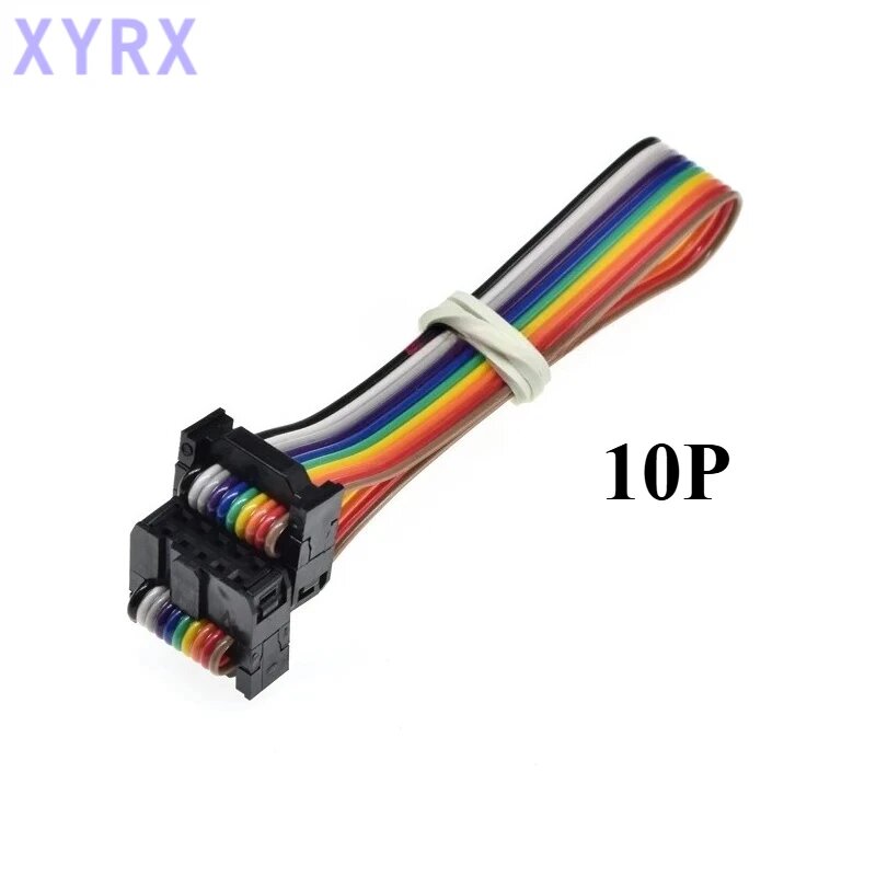 XYRX Цветная линия Fc 2.54 плоская лента Jtag Isp кабель 50cm, 10P