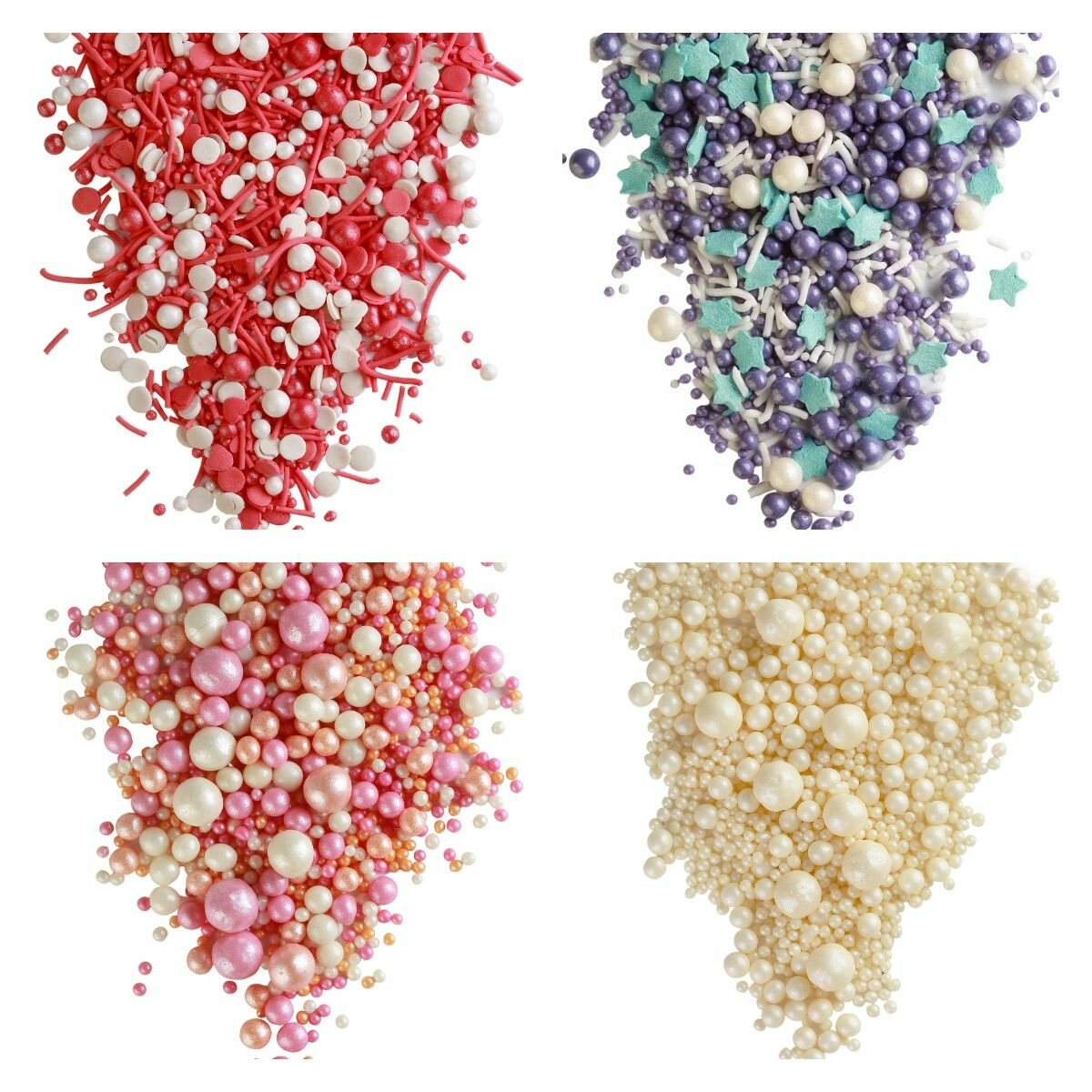 Посыпка кондитерская микс , 4 упаковки по 100 гр