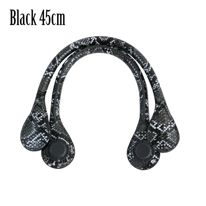 Длинный ремень из искусственной змеиной кожи для сумок OBag Standard Mini Ochic O Chic Accessoires, Черный