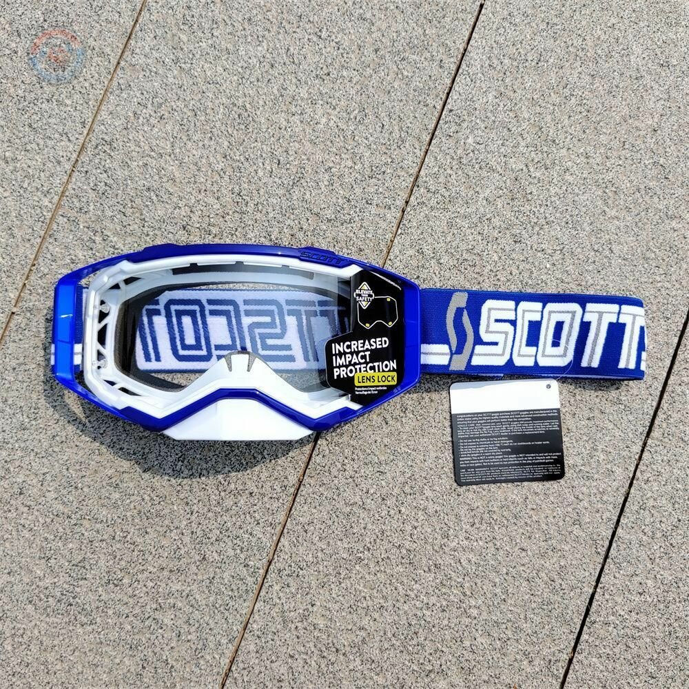 Мужские лыжные очки SCOTT для мотокросса и мотоциклетного шлема, защита от ветра, пыли и УФ-лучей, регулируемый ремешок, унисекс
