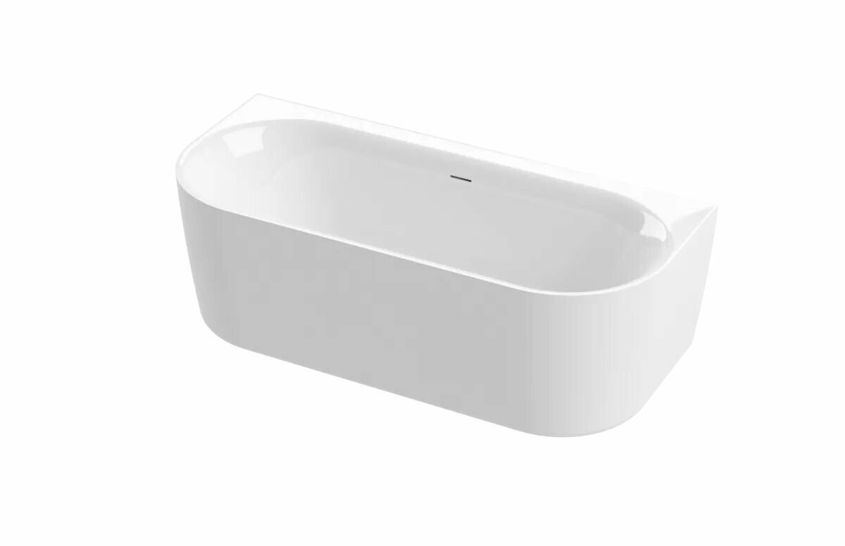Акриловая ванна Cezares Metauro 180x80 METAURO-INT-Wall-180-80-60 с панелью и сливом-переливом