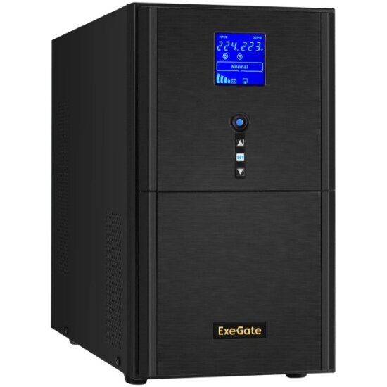 Источники бесперебойного питания инвертор, синус, для котла Exegate SineTower SZ-3000. LCD. AVR.3SH.1C13. RJ. USB 3000VA/2400W