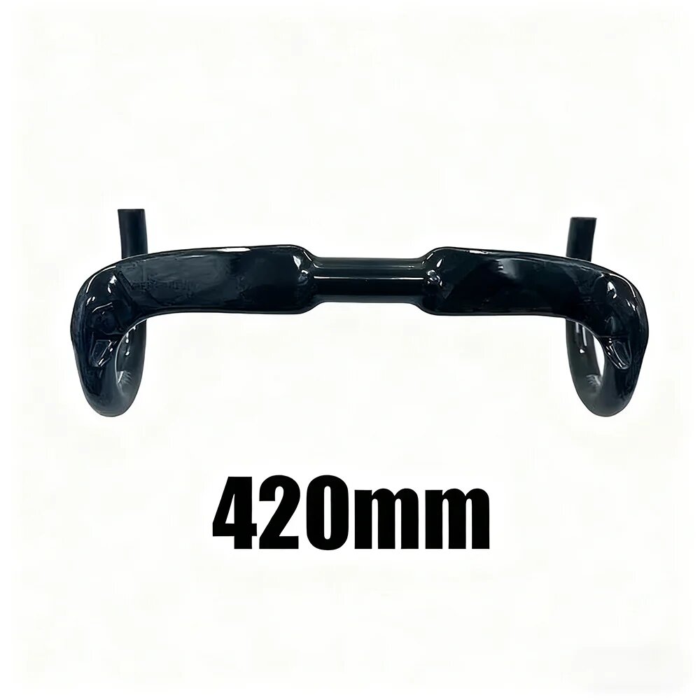 Полностью карбоновый руль для шоссейного велосипеда 31.8*380/400/420/440 мм, Черный