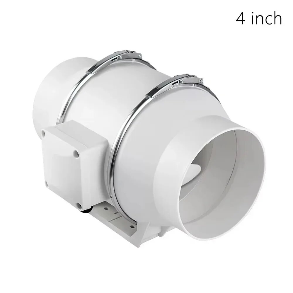 Бесшумный промышленный вытяжной вентилятор 4/6 дюймов белый
