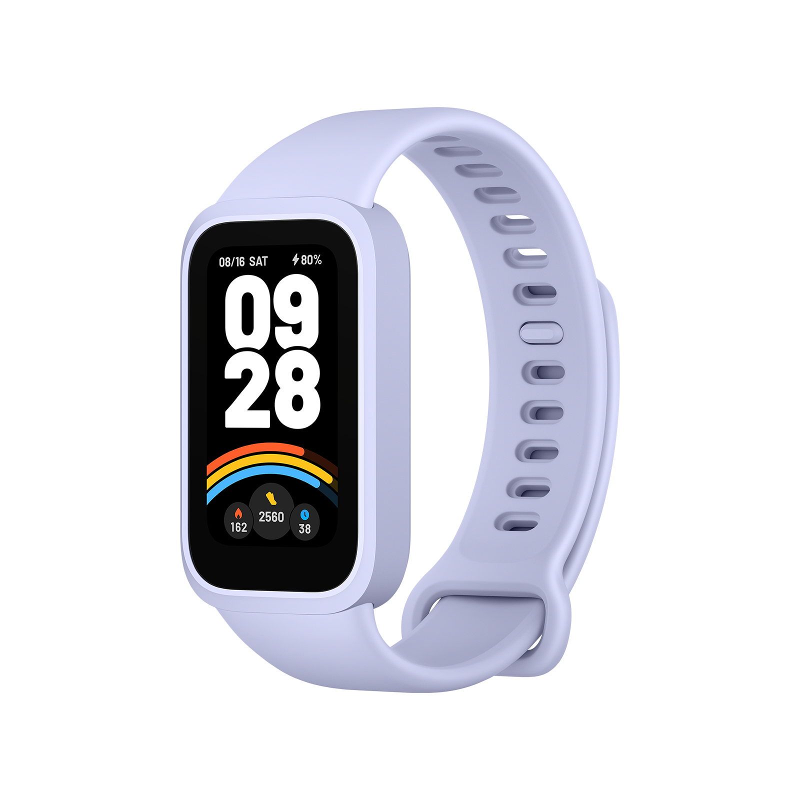 Фитнес браслет Xiaomi Smart Band 9 Active, квадратный, монитор сна, водонепроницаемый, фиолетовый