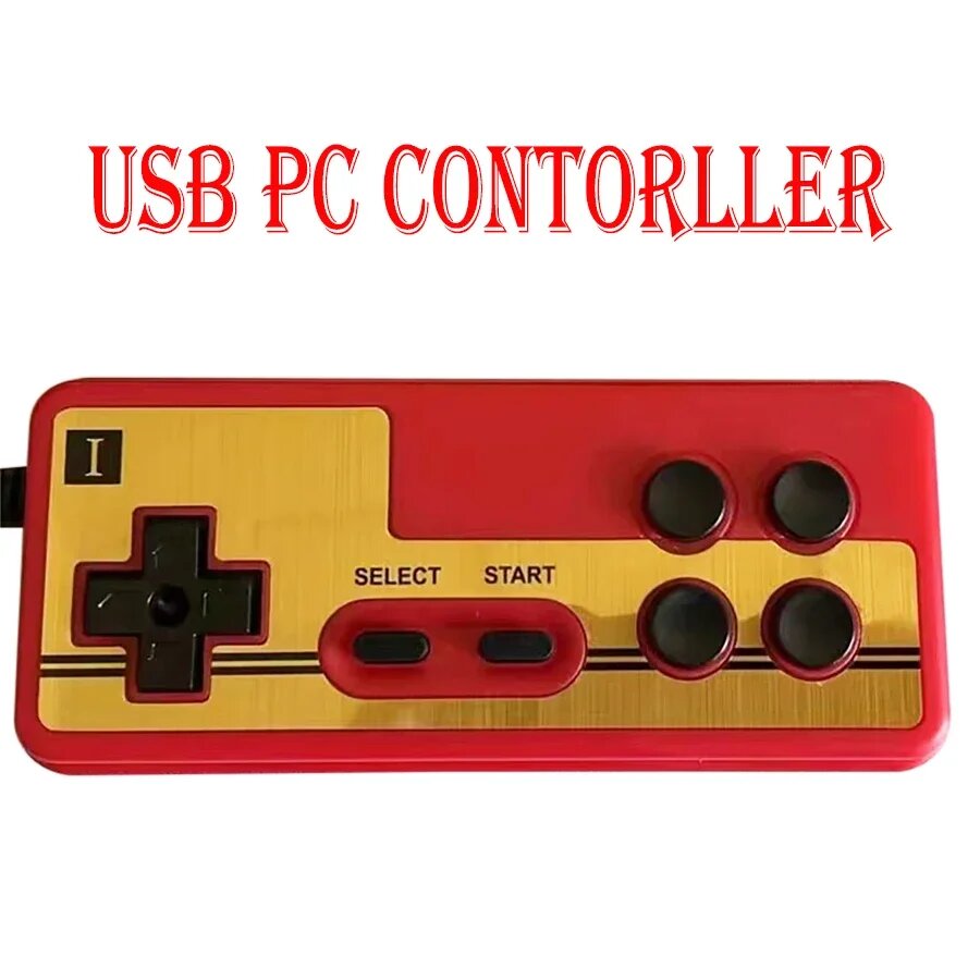 Джойстик для аркадных игр, проводной USB-контроллер для игр NES, суперклассический геймпад в стиле ретро, ПК, консоль Raspberry Pi 2, SNES, Красный