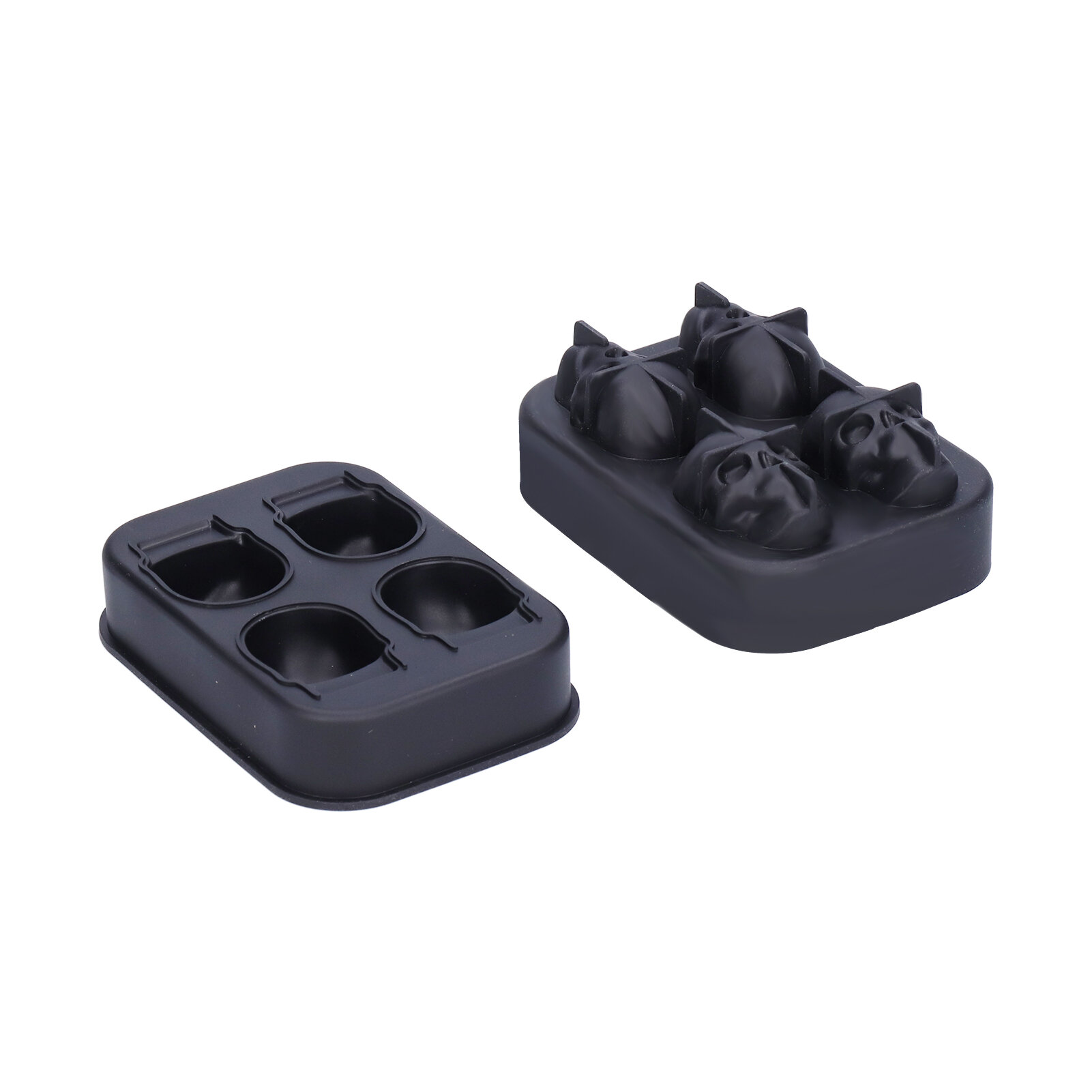 4Grids форма для льда SkullShape антипригарная форма для изготовления кубиков льда для домашнего бара-ресторана