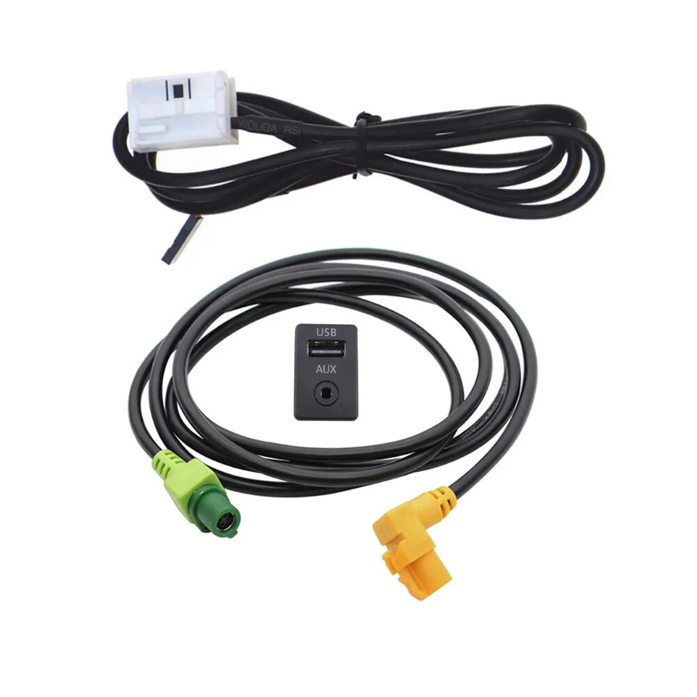 Biurlink автомобильный аудио RCD510 RNS315 AUX USB переключатель кабель-адаптер для Volkswagen Passat Polo CC Golf, aux usb set