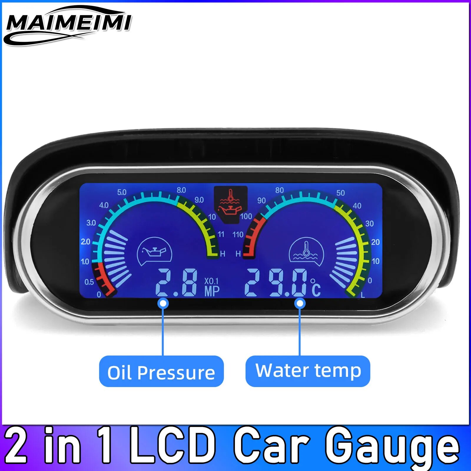 2 функции, универсальный 12 В/24 В, датчик давления масла для грузовиков и автомобилей + набор датчиков температуры воды, датчик, индикатор давления масла