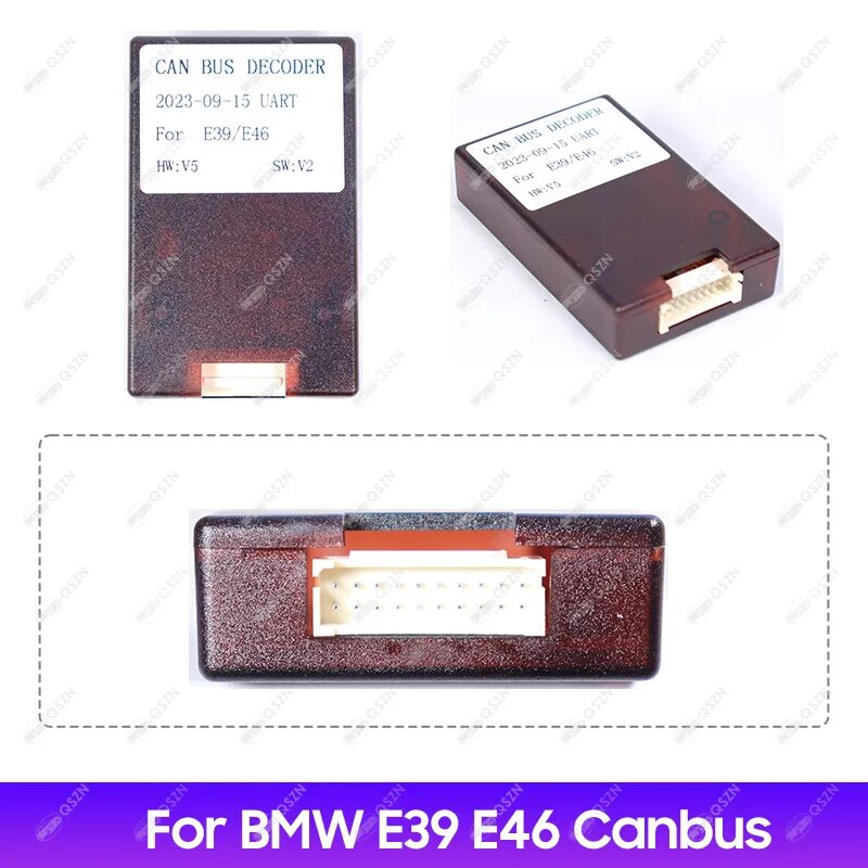 Коробка Canbus, адаптер-декодер для BMW E39 E46 E90 X1 X3 с 16-контактным жгутом проводов, кабель Android, автомобильное радио, стерео, BMW E39 E46 Canbus