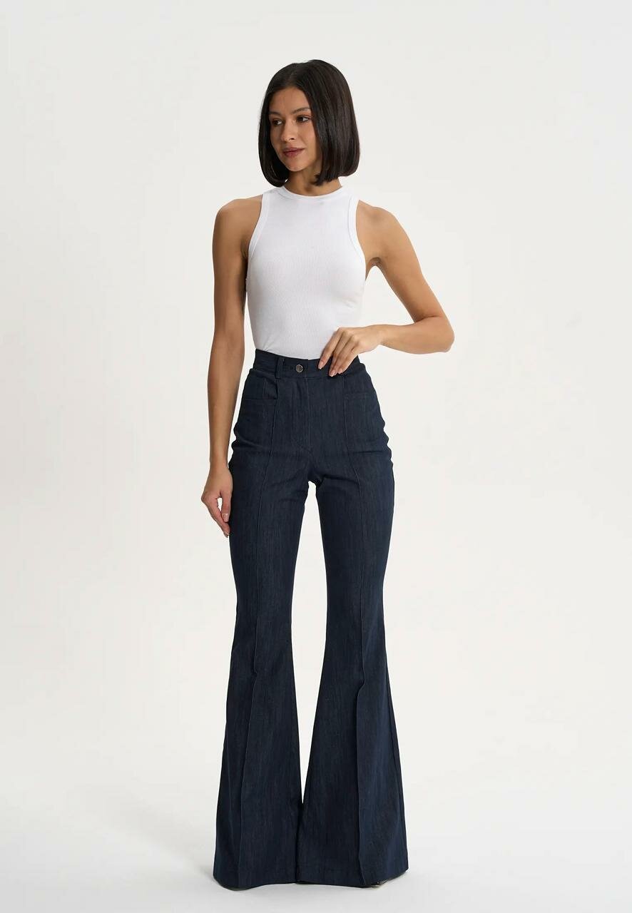 Джинсы клеш 