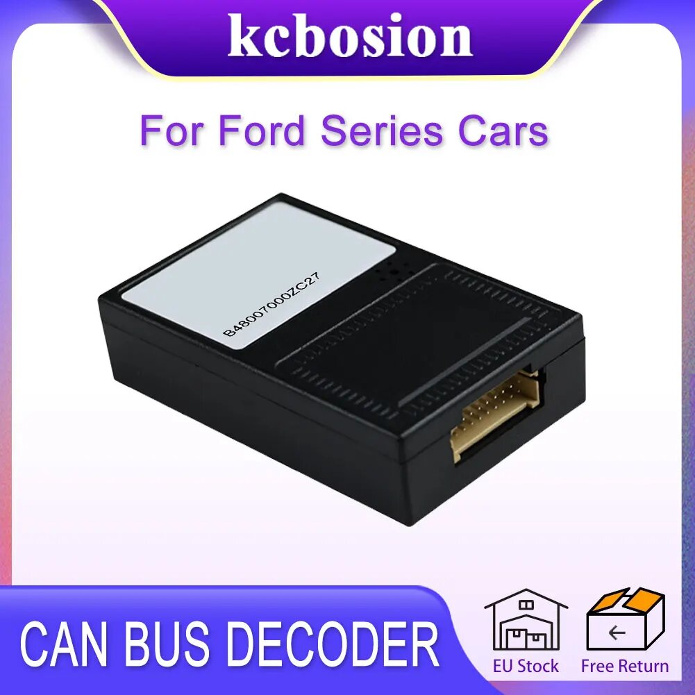 Kcbosion автомобильный радиоадаптер Canbus Box усилитель декодер для Ford Focus Mondeo Kuga S-Max Fiesta Ecosport Cars 2 Din, B48007000ZC27