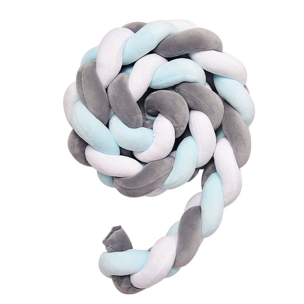 Детская плетеная кроватка бампер длинная детская детская подушка мягкая змея подушка (3,28 фута)