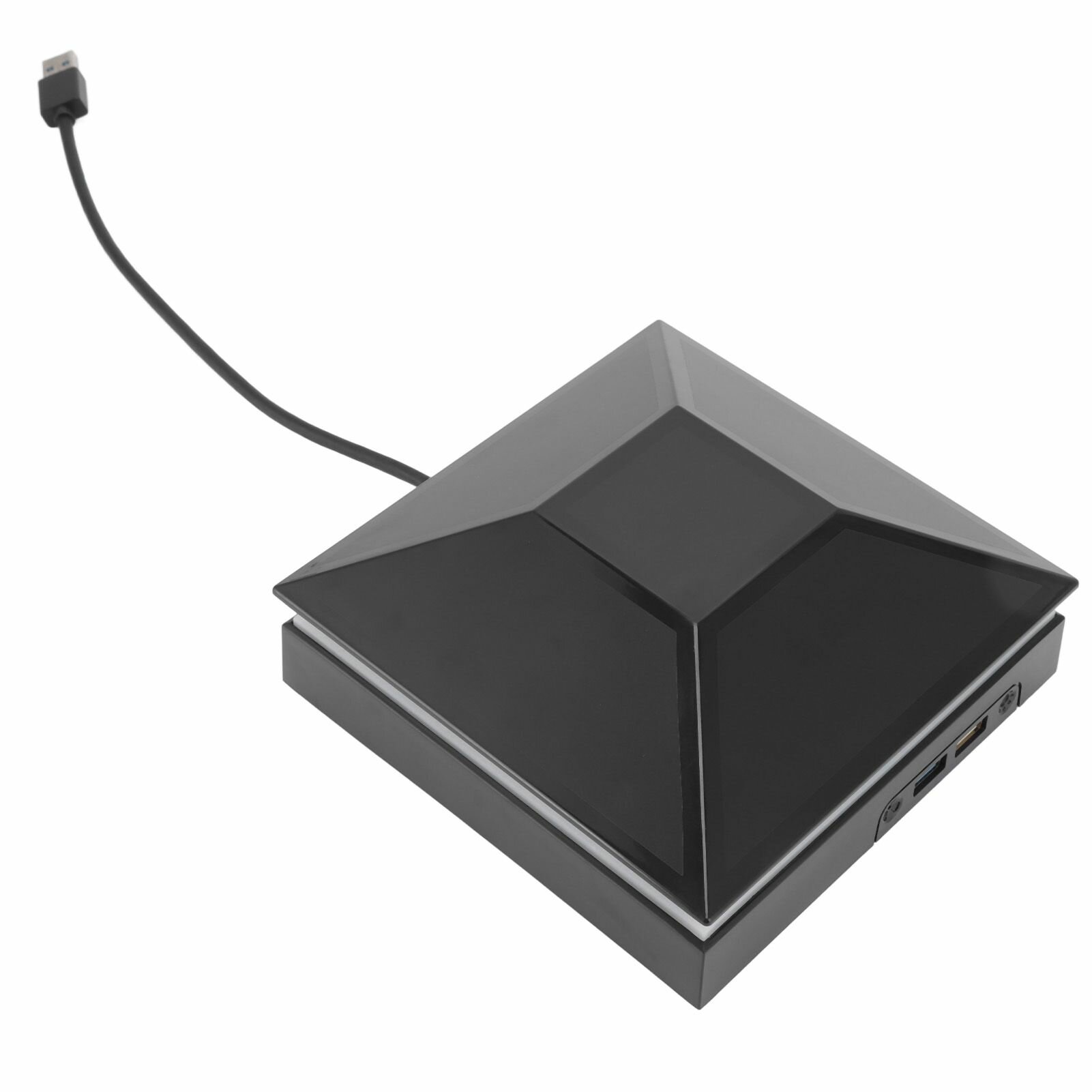 Вентилятор охлаждения на 12Вт с подсветкой и USB, черный