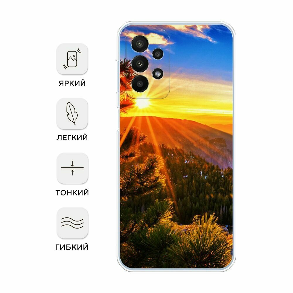 Чехол на Samsung Galaxy A23 / Самсунг Галакси А23 с принтом Восход 4 — фото 1