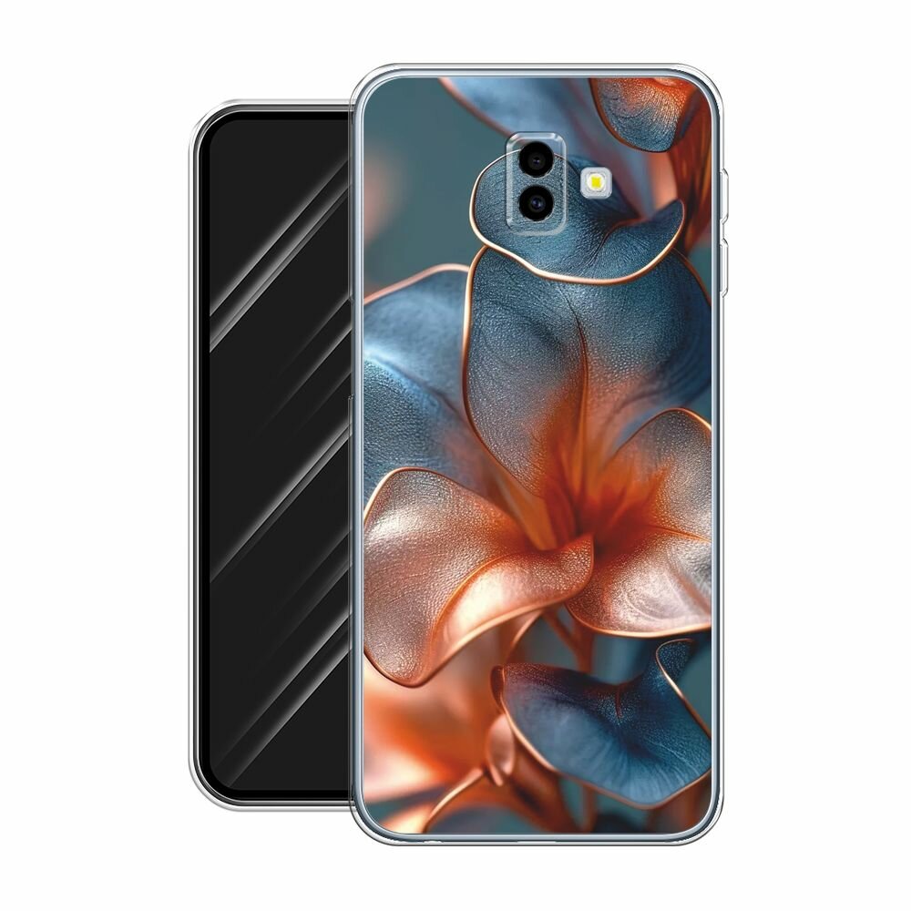 Чехол на Samsung Galaxy J6 + / Самсунг Галакси J6 Плюс 2018 с принтом "Жемчужные цветы" — фото 1