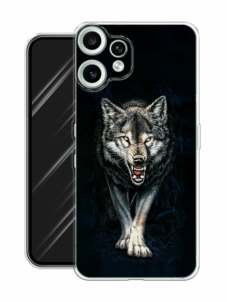 Чехол на CMF Phone 2 Pro / CMF Фон 2 Про с принтом "Злобный волк из ночи" — фото 1
