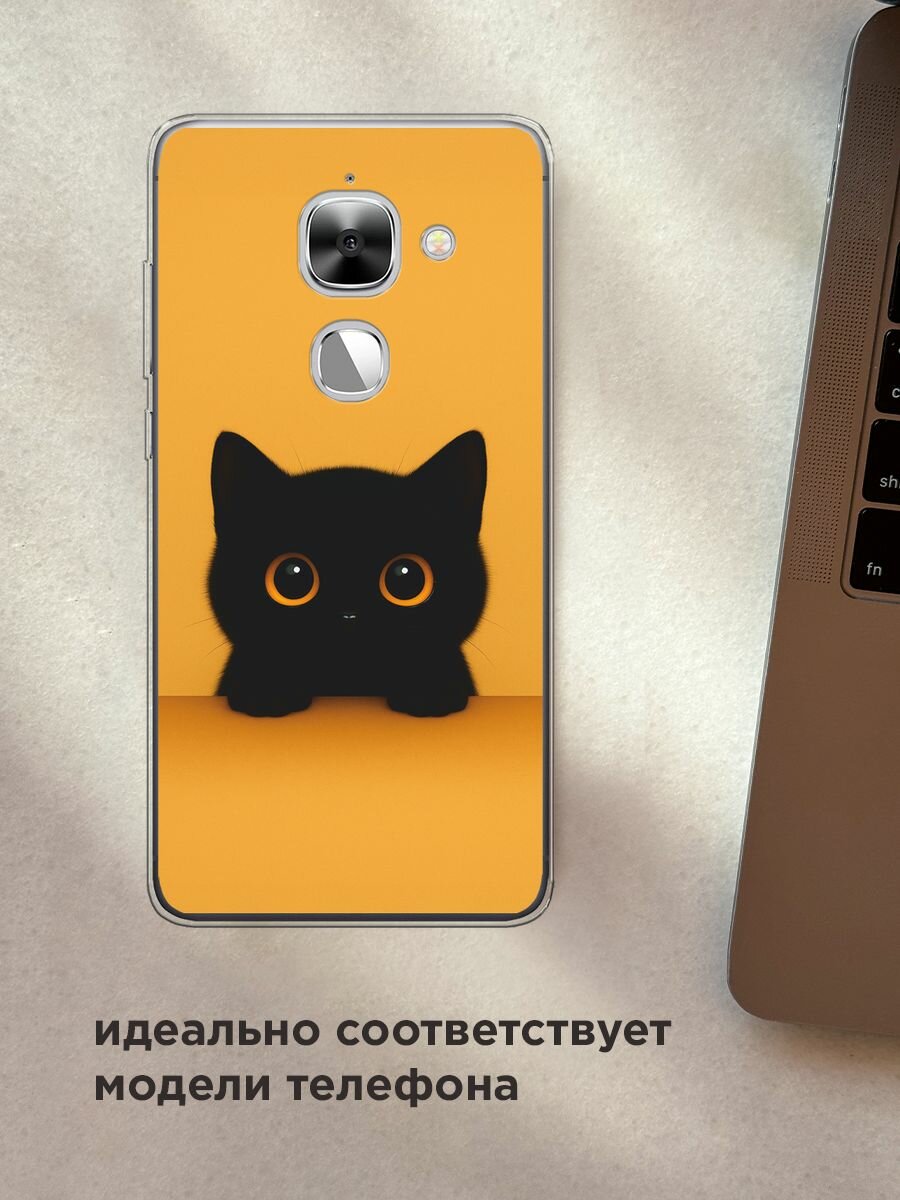 Чехол на LeEco Le 2/2 pro / Лееко Ле 2/2 про с принтом "Контрастный котик" — фото 1