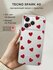 Чехол на Tecno Spark 40 / Текно Спарк 40 с принтом "Бордовые сердечки паттерн - ...