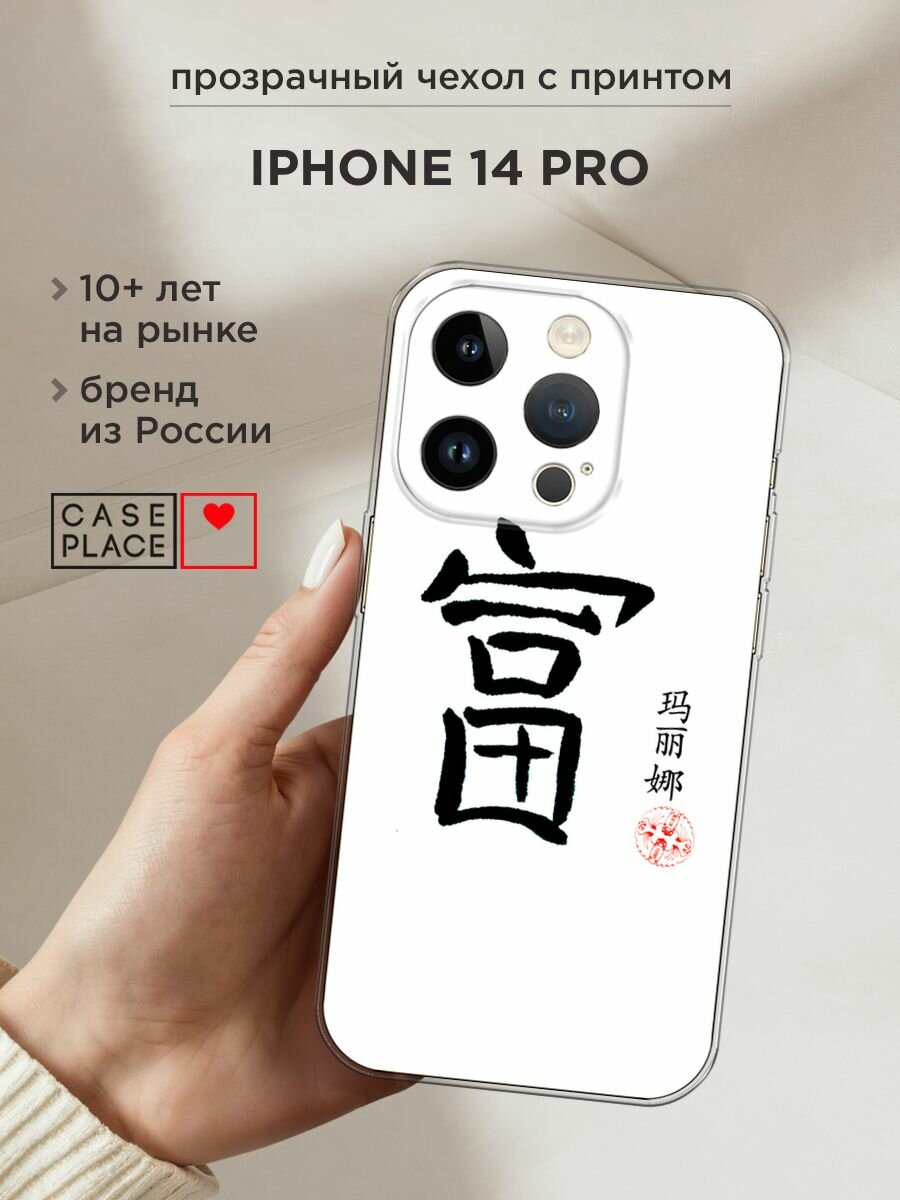 Чехол на Apple iPhone 14 Pro / Айфон 14 Про с принтом "Богатство 1"