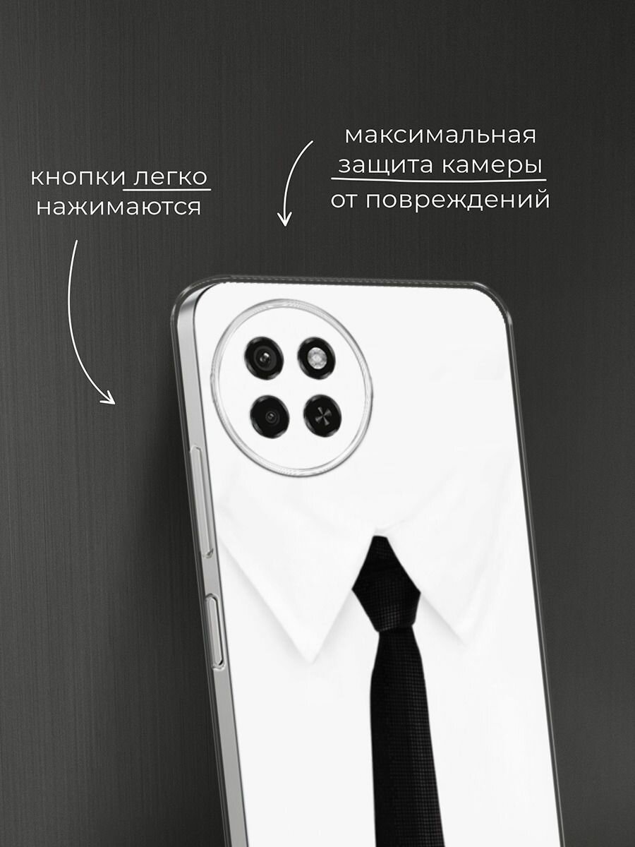 Силиконовый чехол на Itel S23 / Ител S23 с принтом "Галстук" — фото 1