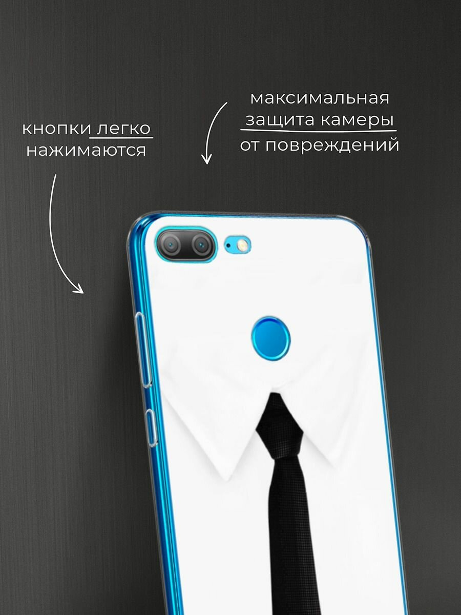 Силиконовый чехол на Honor 9 Lite / Хонор 9 Лайт с принтом "Галстук" — фото 1