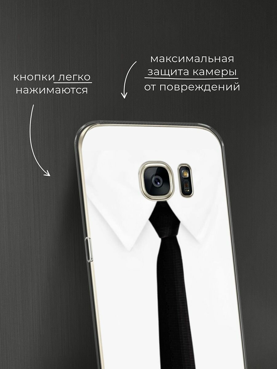 Чехол на Samsung Galaxy S7 / Самсунг Галакси С 7 с принтом "Галстук" — фото 1