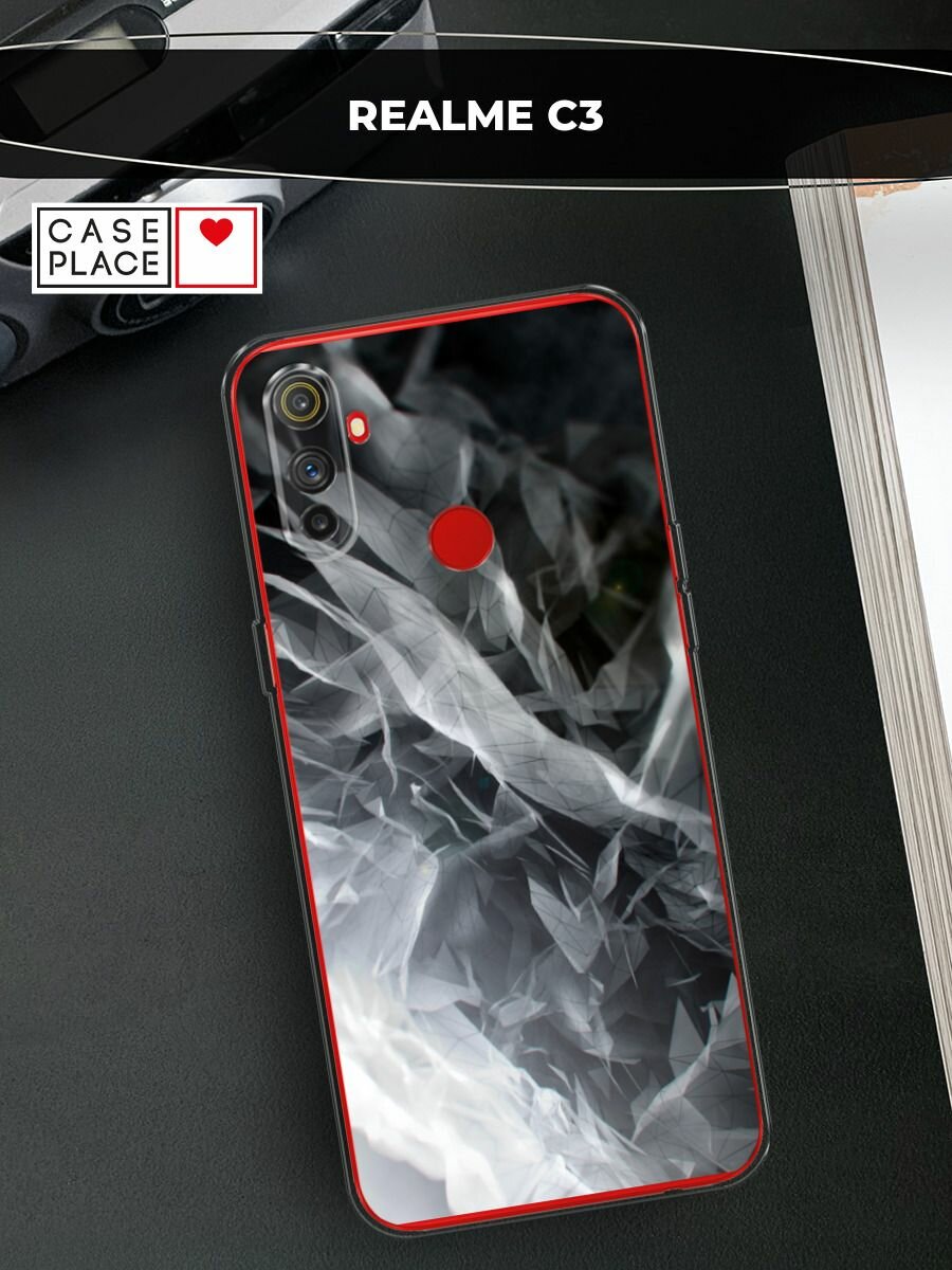 Силиконовый чехол на Realme C3 / Реалми C3 с принтом "Абстракция 9"