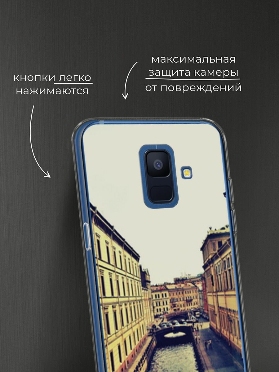 Чехол на Samsung Galaxy A6 / Самсунг Галакси А6 с принтом "Санкт-Петербург" — фото 1