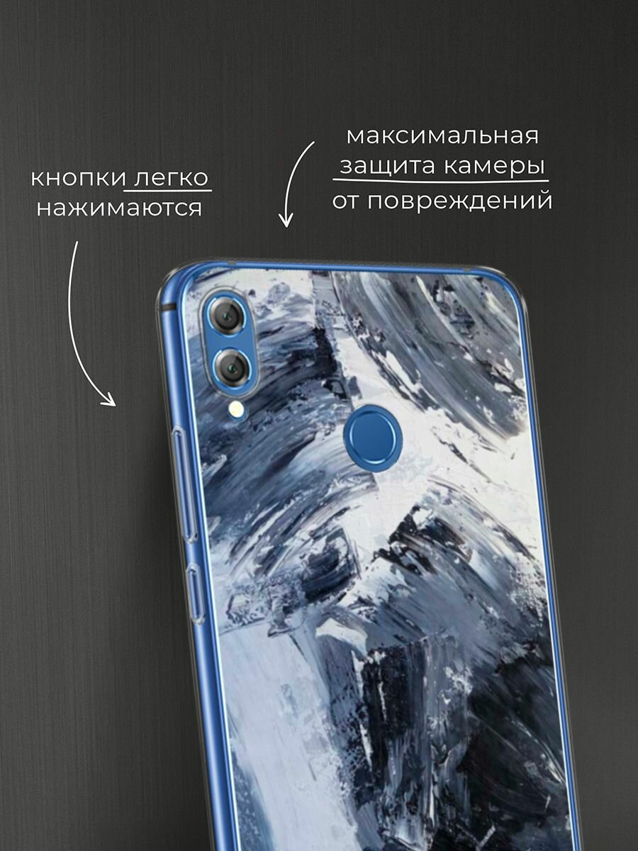 Чехол на Honor 8X / Хонор 8Х с принтом "Абстракция живопись" — фото 1