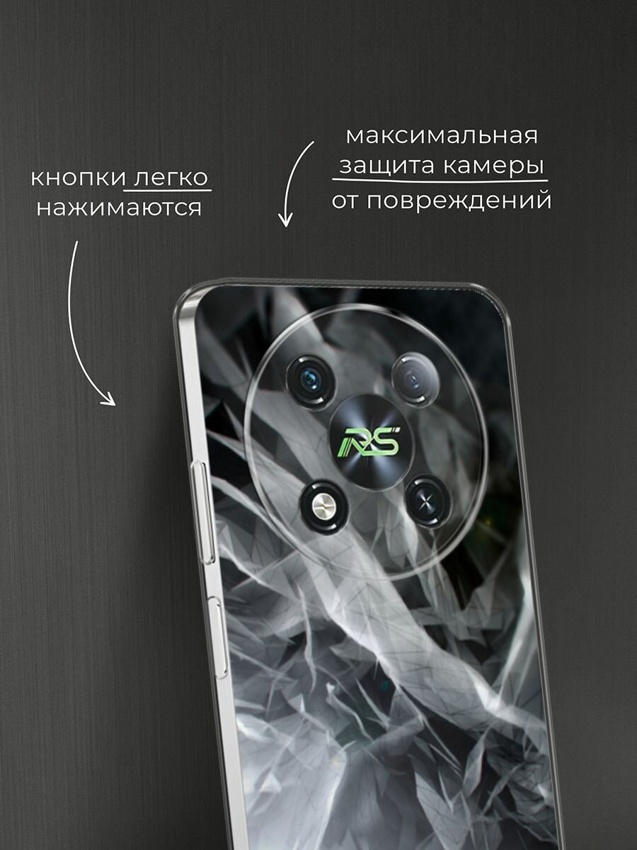 Силиконовый чехол на Itel RS4 / Ител РС4 с принтом "Абстракция 9" — фото 1