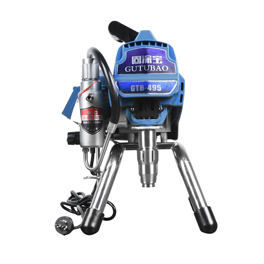 Высоконапорный безвоздушный окрасочный пистолет "GUTUBAO 495" | Для огнеупорной краски и латексных покрытий