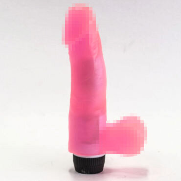 Биоклон Вибратор реалистичной формы, розовый С мошонкой