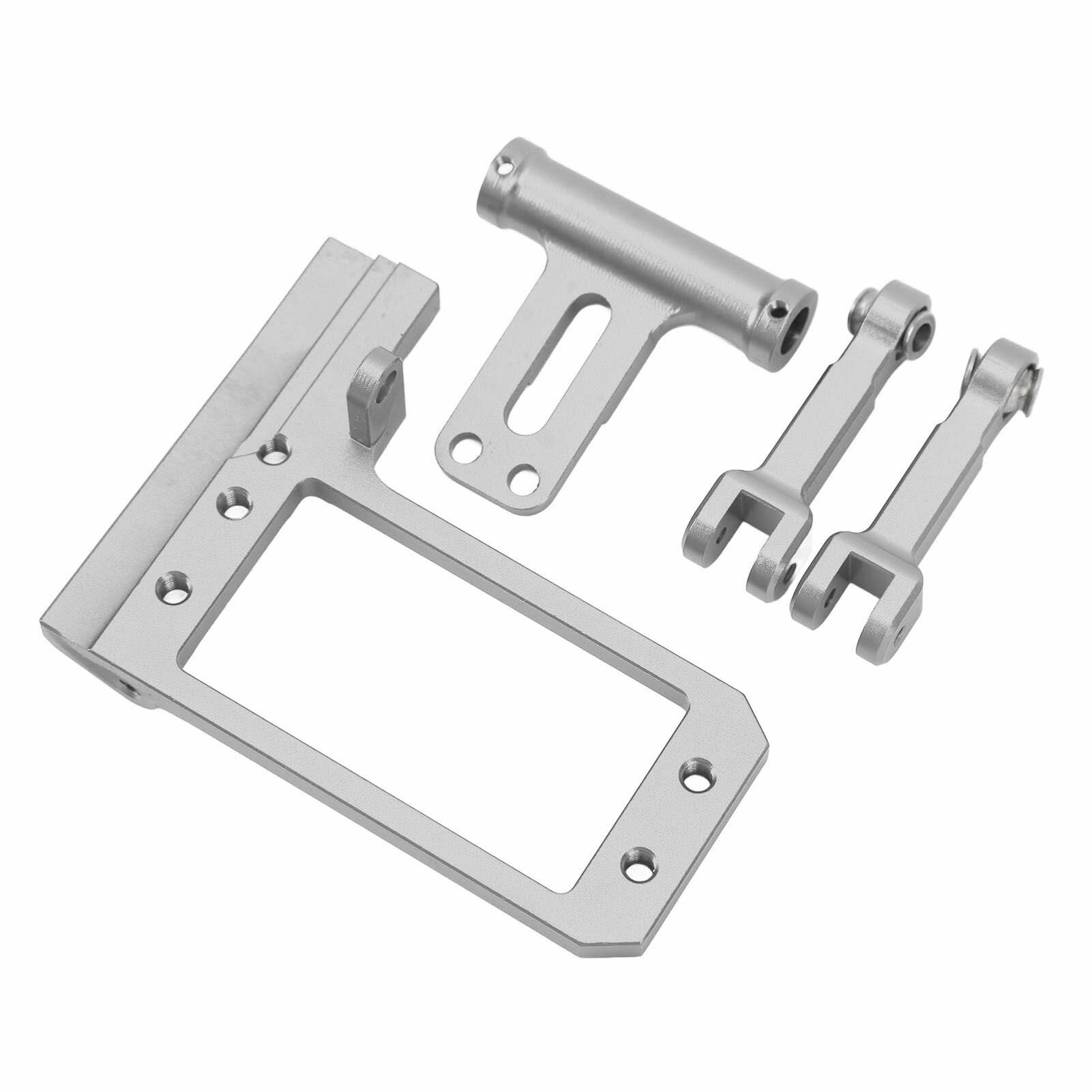 Крепление сервопривода с гидравлической рулевой тягой, титановый цвет, алюминиевый сплав, высокопрочный регулируемый кронштейн сервопривода для радиоуправляемой машины VP F10 1/10