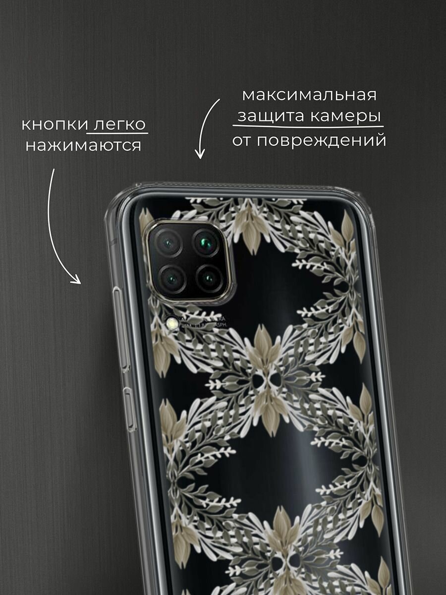 Чехол на Хонор 30S/Хуавей P40 Lite 5G/Нова 7 SE с принтом "Калейдоскоп цветов" — фото 1