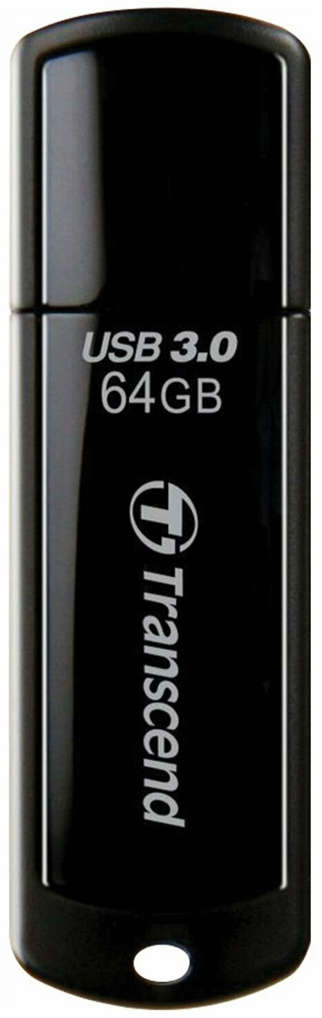Флеш-диск 64 GB TRANSCEND Jetflash 700 USB 3.0, черный, TS64GJF700, 1шт в компл.