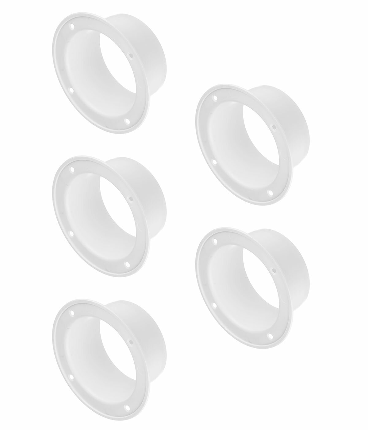 Фланец для круглых воздуховодов d100 мм пластиковый (5 шт.)