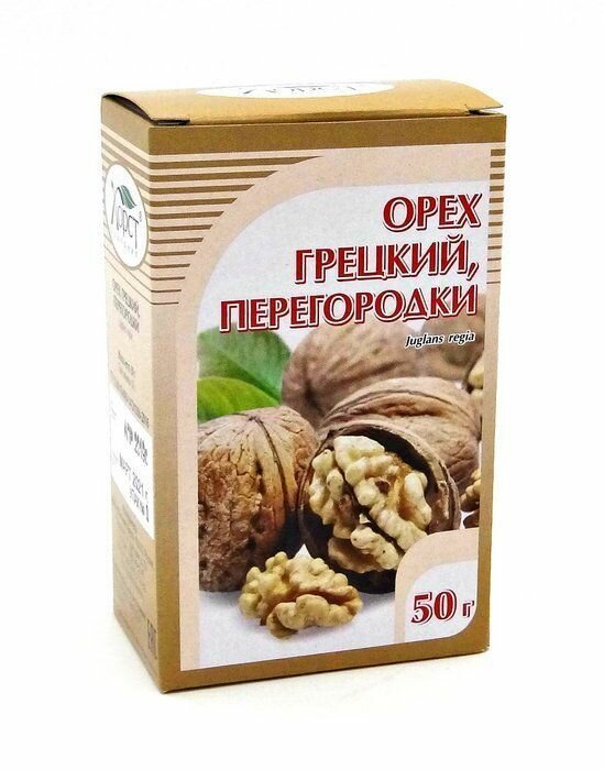 Травяной сбор Хорст грецкий орех, перегородки, 50 г