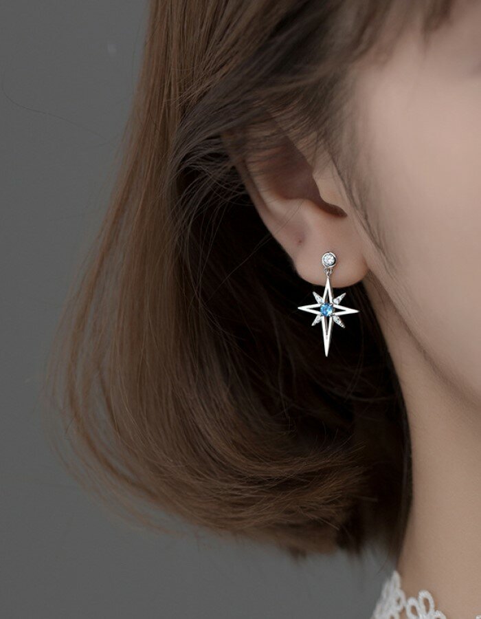 Серьги с подвесками, пусеты, кристалл