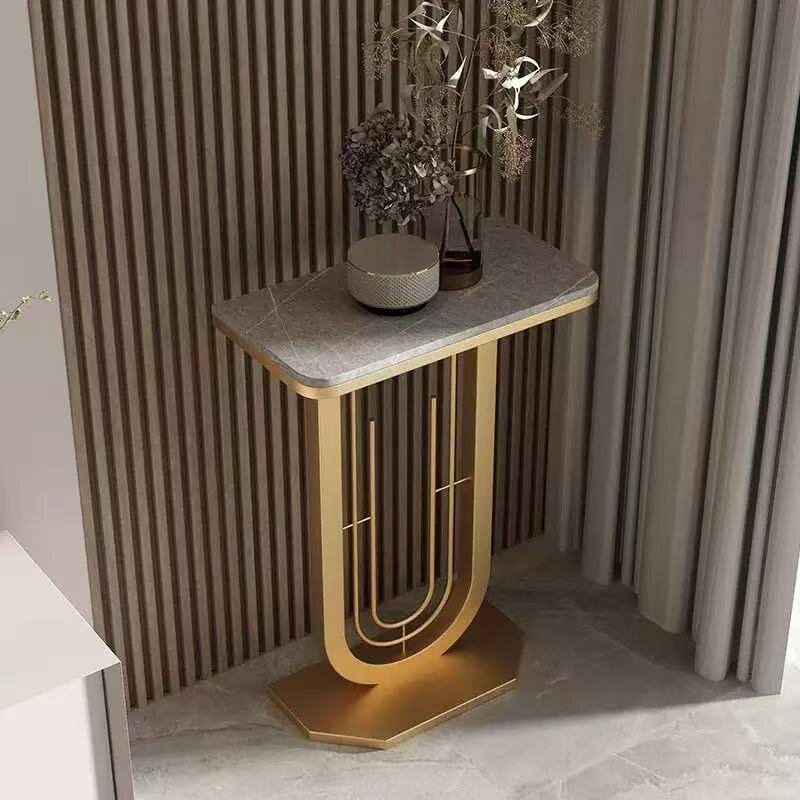 Итальянская кованая мебель для прихожей в современном минималистском стиле, консольная полка, 40x30x75 см