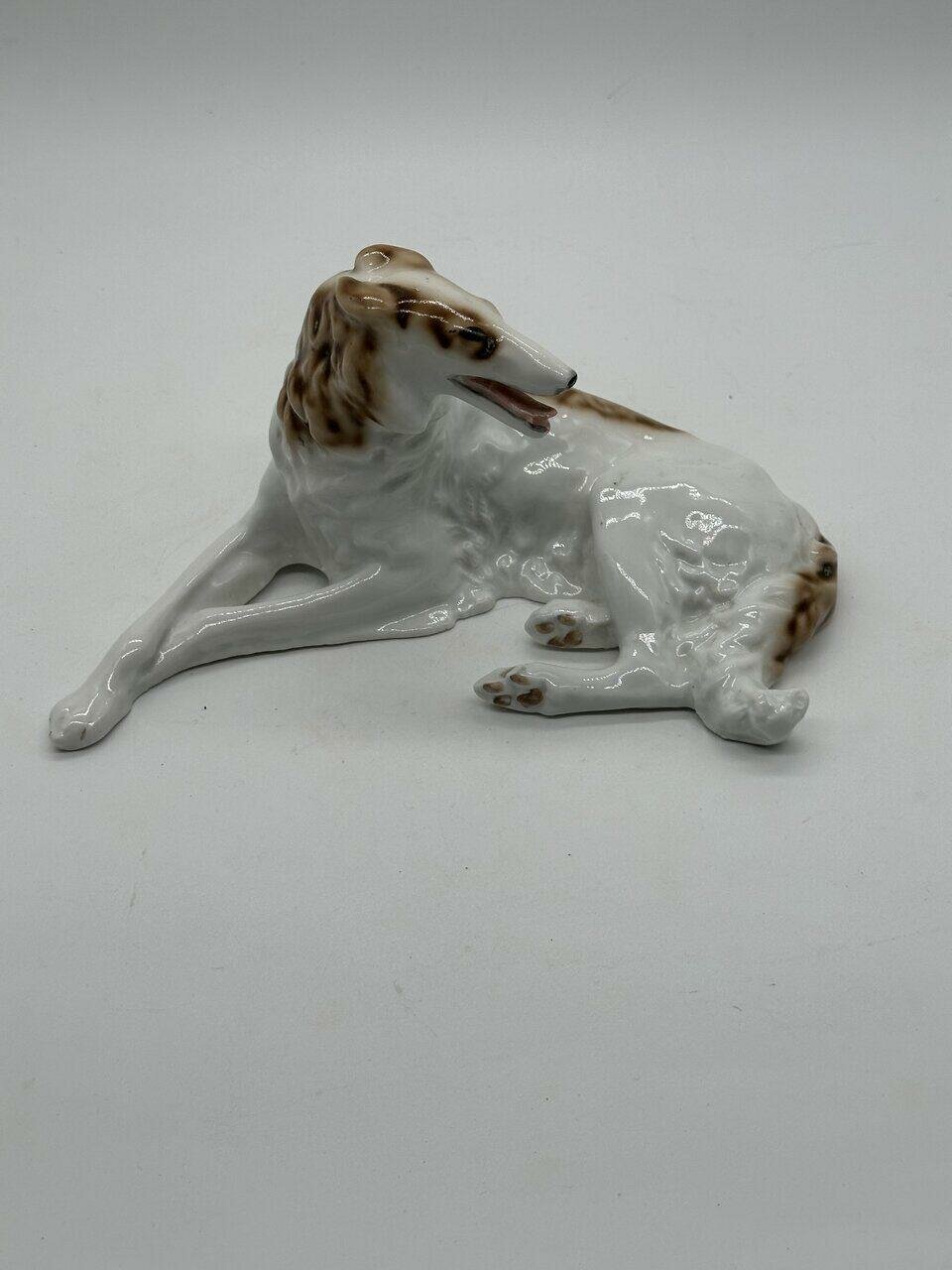 Статуэтка Лфз Борзая фарфор ссср 1970 годы винтаж