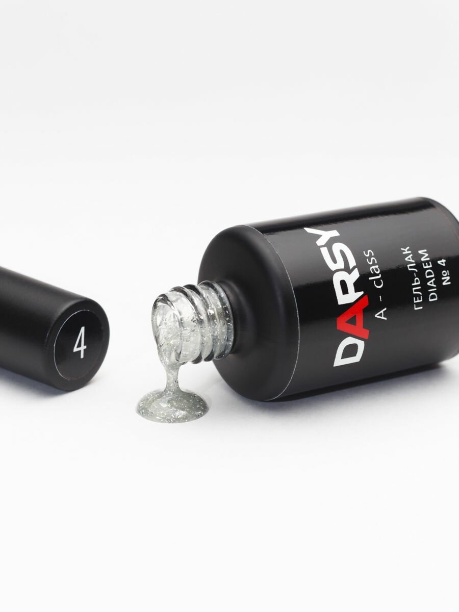 Гель-лак полупрозрачный перламутровый Diadem №4, 8 мл