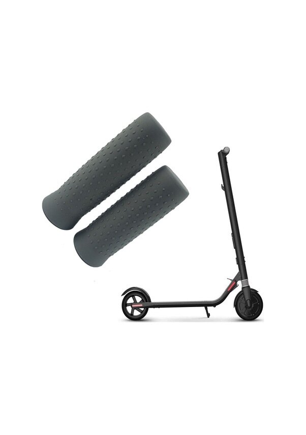 Пара силиконовых чехлов на руль для Ninebot G30 Max, серые