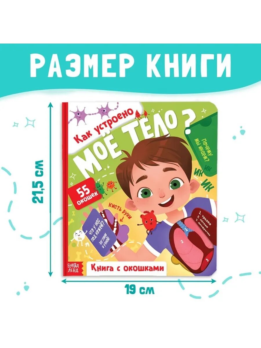 Интерактивная книга о теле для детей 3+