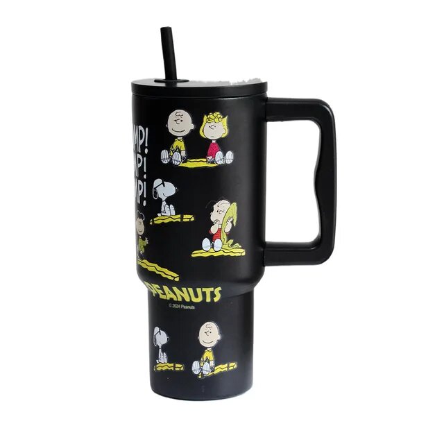Термобутылка для воды Miniso Snoopy Cartoon Peripheral большой емкости с трубочкой, подарочный набор унисекс