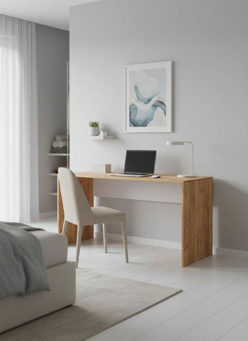 ARNIKA Стол письменный 145см, дуб крафт/белый