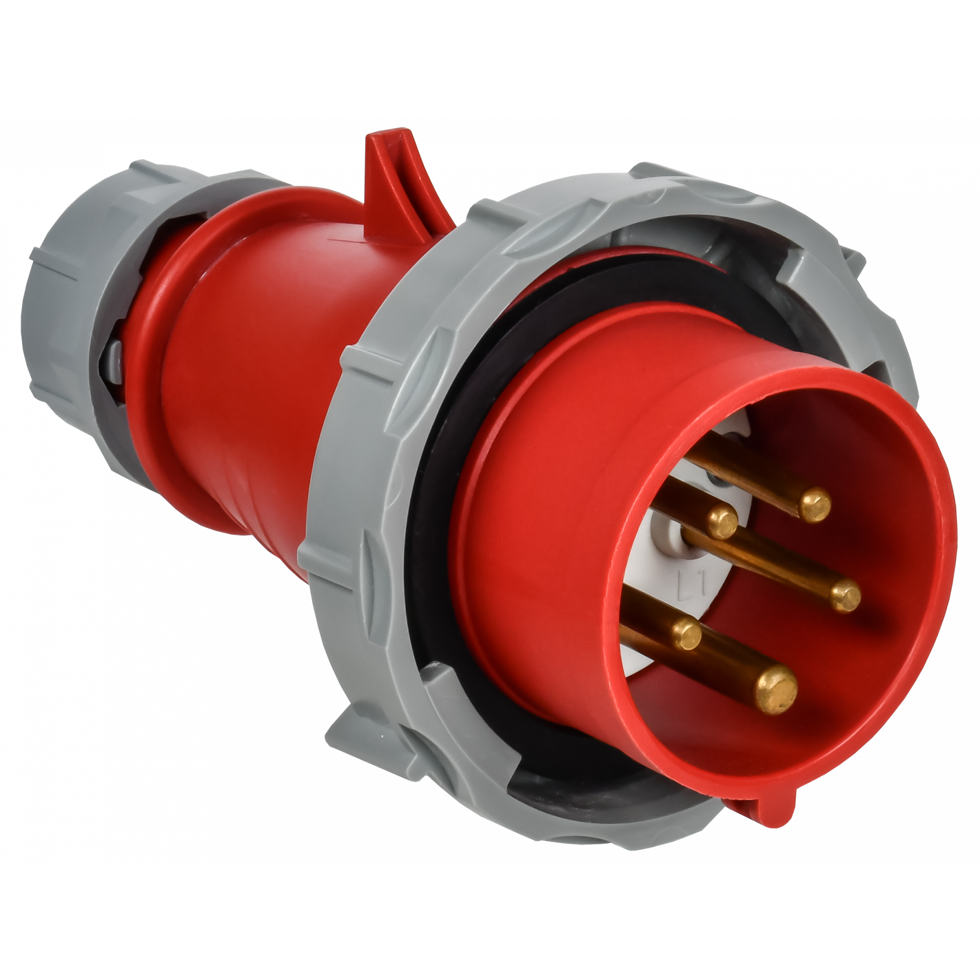 Вилка переносная с ф/и ССИ-0152ф 16А-6ч 380В 3P+PE+N IP67, IEK PSR02-016-5-6-67 (10 шт.)